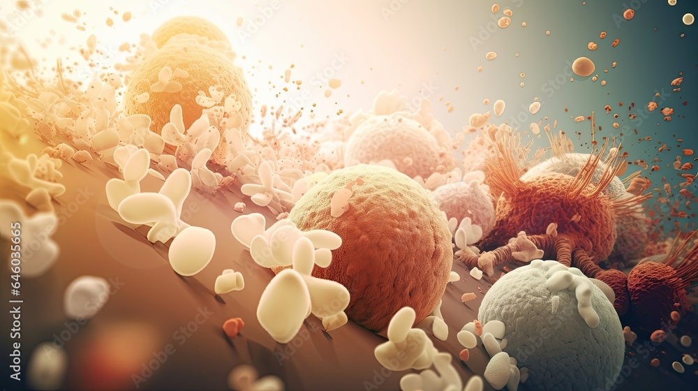 Abstract Bacteria Probiotics Gram - Positive Bacteria Bacteria and ...