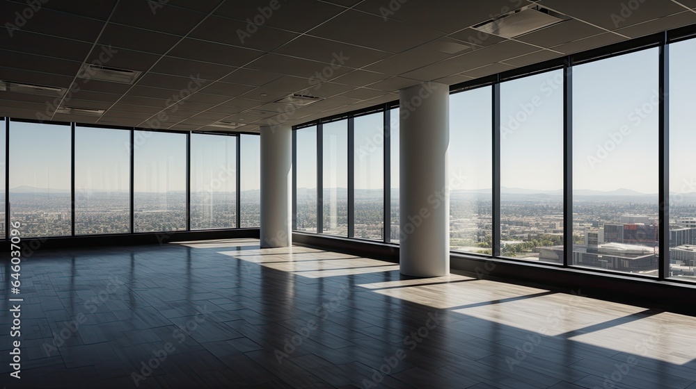 Open Space Office Room Conference Room Office Room Office with Windows ...