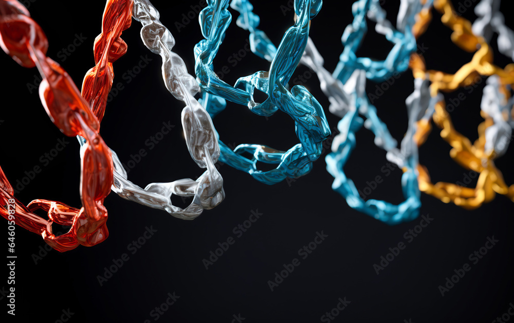 Model of protein structure in a human cell Stock Illustration | Adobe Stock