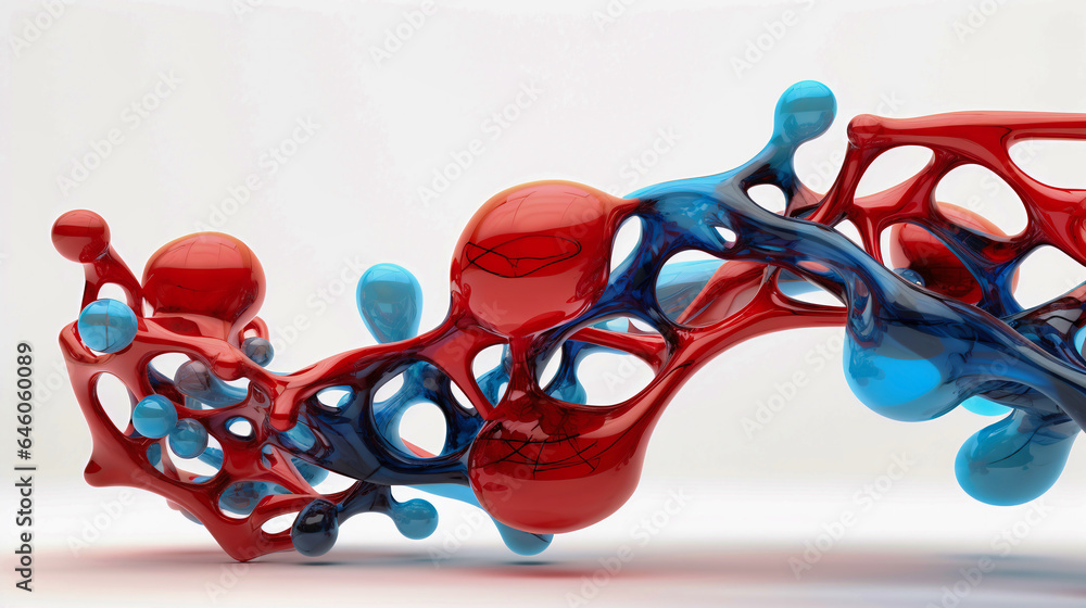 Model of protein structure in a human cell Stock Illustration | Adobe Stock