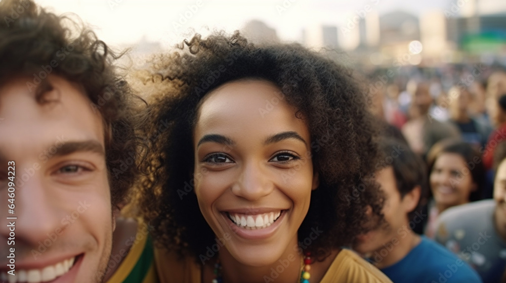 getting to know new people, multiracial tanned skin tone, 30s, woman ...