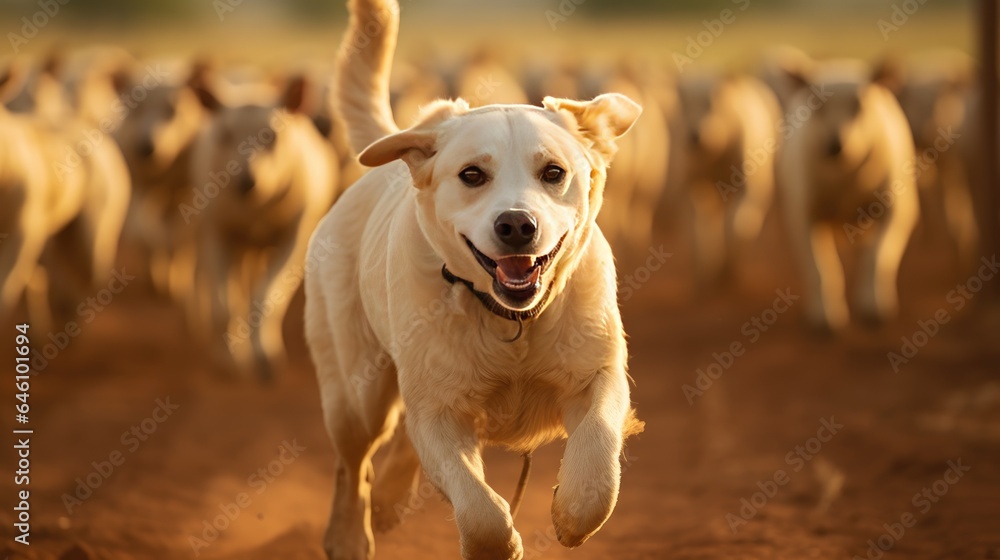 herding dogs managing livestock, guide dogs assisting their owners, or ...