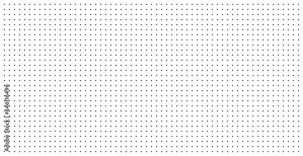 Dotted graph paper with grid. Polka dot pattern, geometric texture for ...