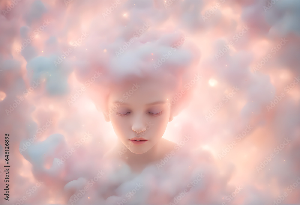 The unimaginable image of a very beautiful fairy in heaven. angel Magic ...