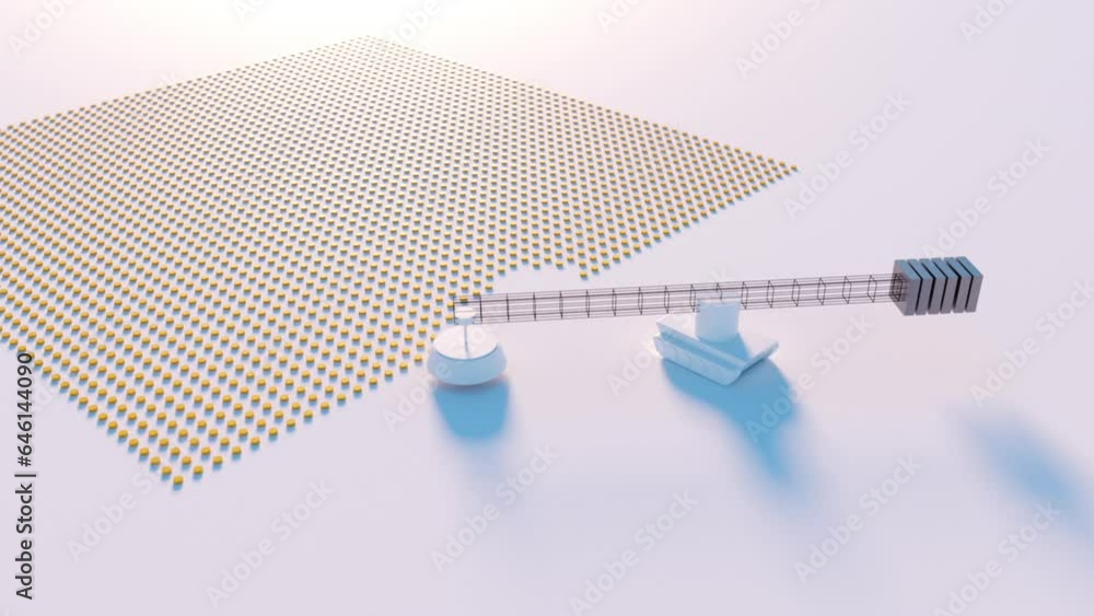 Concept of a minefield clearing machine using an electromagnet. 3D ...
