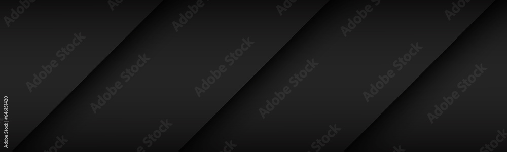 Black modern material header with overlapped layers with cmyk colors ...