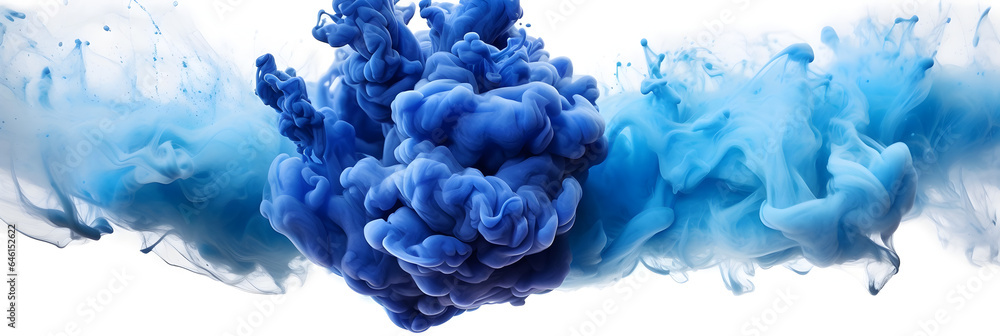 Blue Smoke Dust Explosion: A Fiery Burst of Vibrant Colors and Dynamic ...