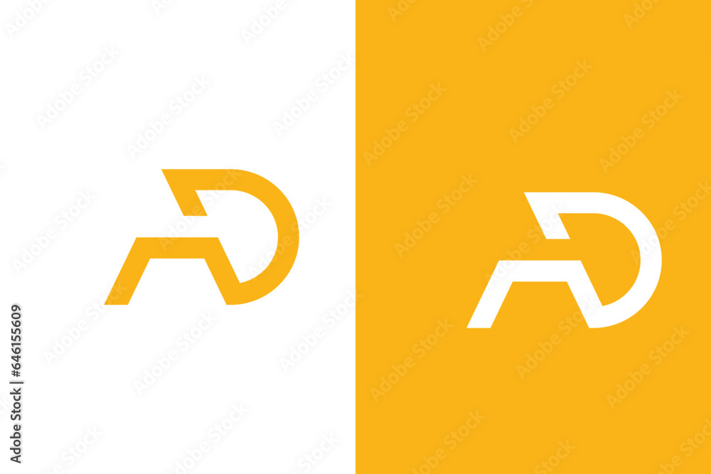Creative Vector Letter A D Minimal and Trendy Professional Logo Design ...