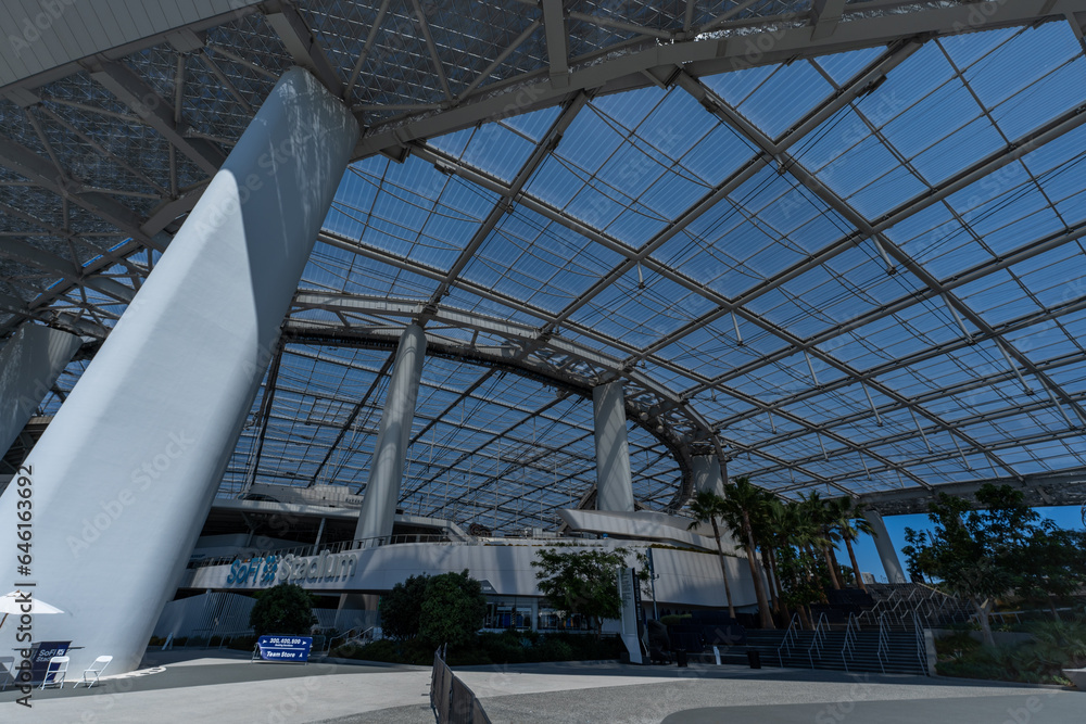 The USA, Los Angeles, 7 September 2023: SoFi Stadium in Los Angeles is ...