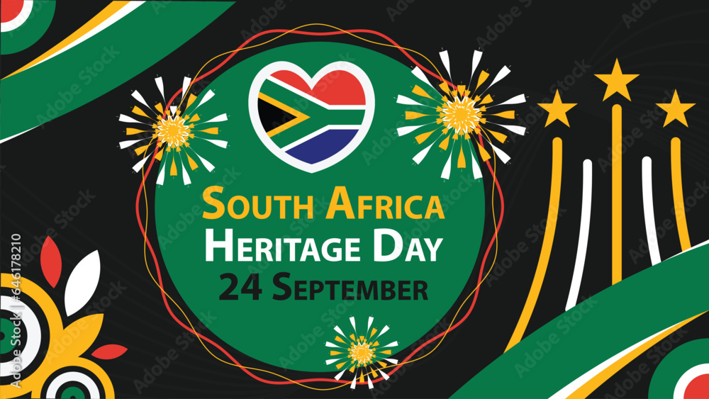 South Africa Heritage Day vector banner design. Happy South Africa ...