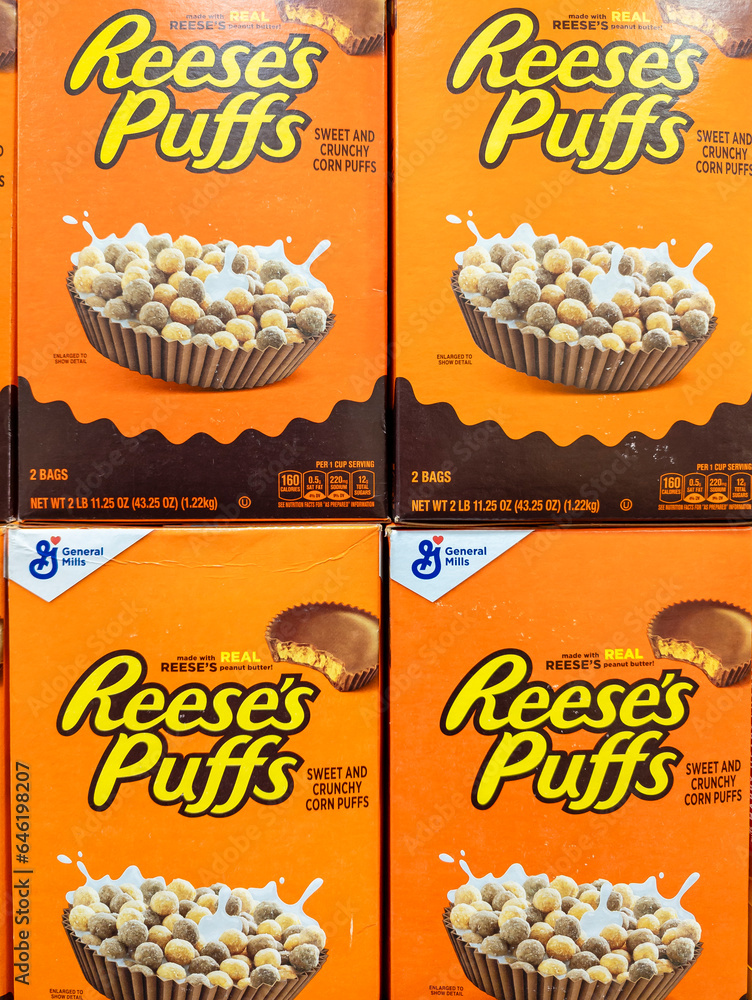 Manila, Philippines - Sept 3, 2023: General Mills Reese sweet and ...