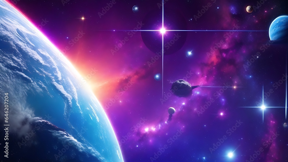 Space Galaxy Planets Stars 4K Ultra HD Wallpaper Stunning Space Sci-Fi ...