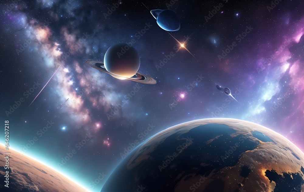 Space Galaxy Planets Stars 4K Ultra HD Wallpaper Stunning Space Sci-Fi ...