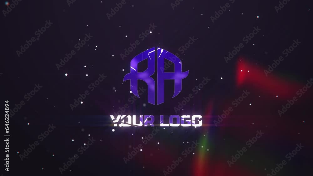 Water electric splash 3d logo reveal fully editable template. vídeo de Stock | Adobe Stock