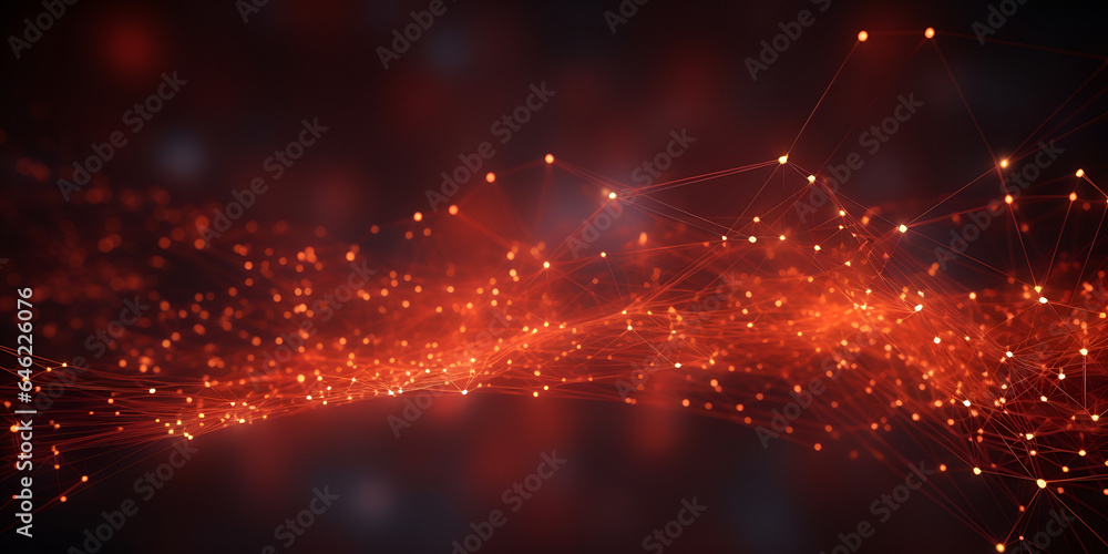 3d rendering Hi-tech digital terrain, red abstract space on dark ... 3d rendering Hi-tech digital terrain, red abstract space on dark ...