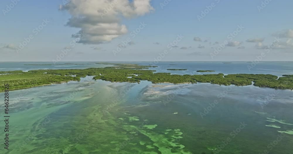 Key West Florida Aerial v31 cinematic drone flyover Snipe Point area ...