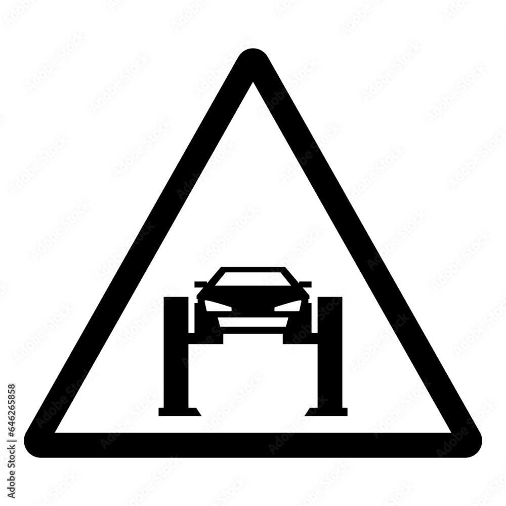 Mechanic Area Symbol Sign, Vector Illustration, Isolate On White ...