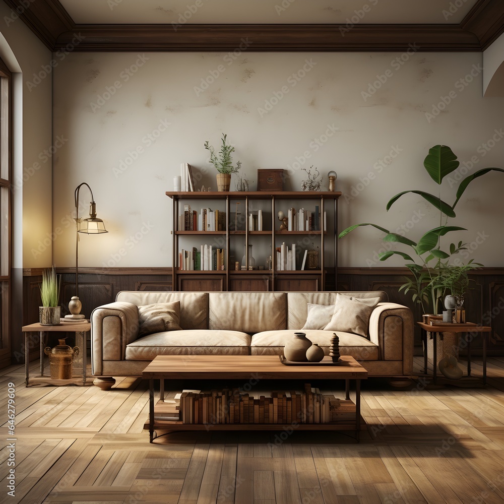 This living room is a harmonious blend of various interior design ...