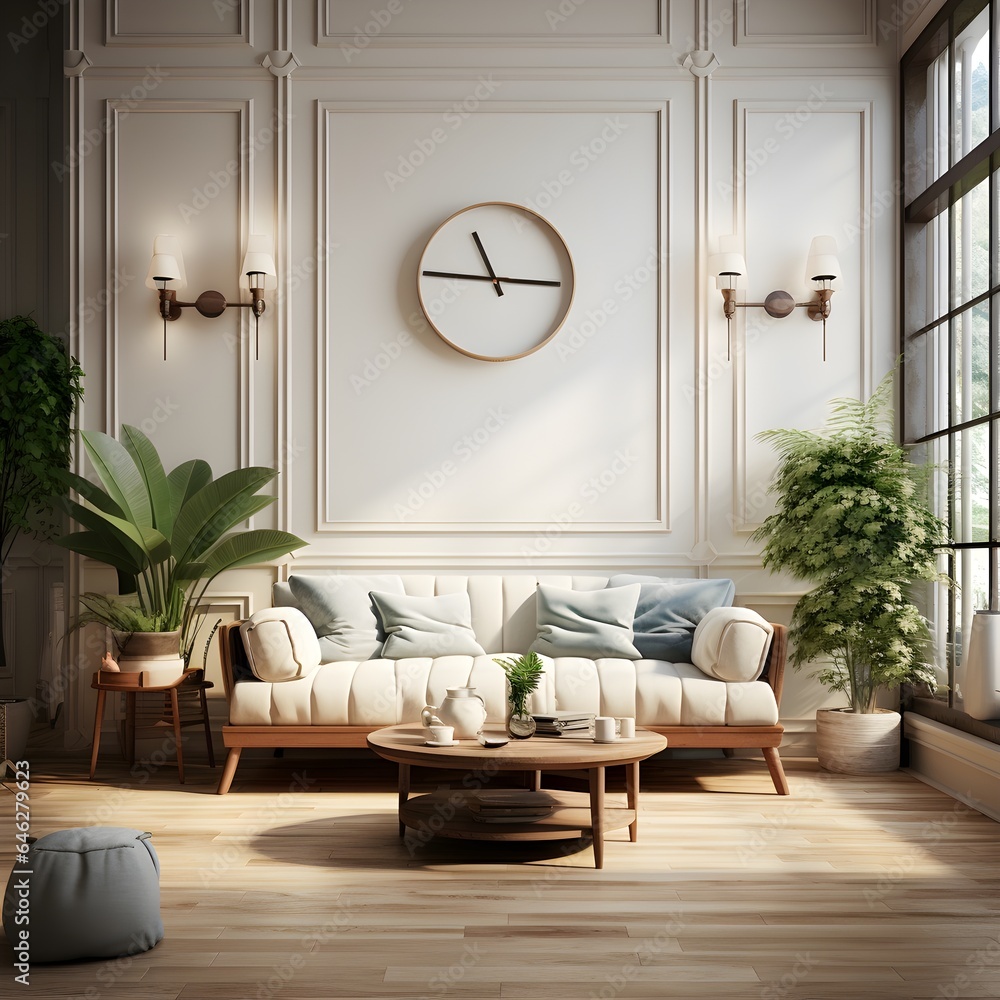 This living room is a harmonious blend of various interior design ...