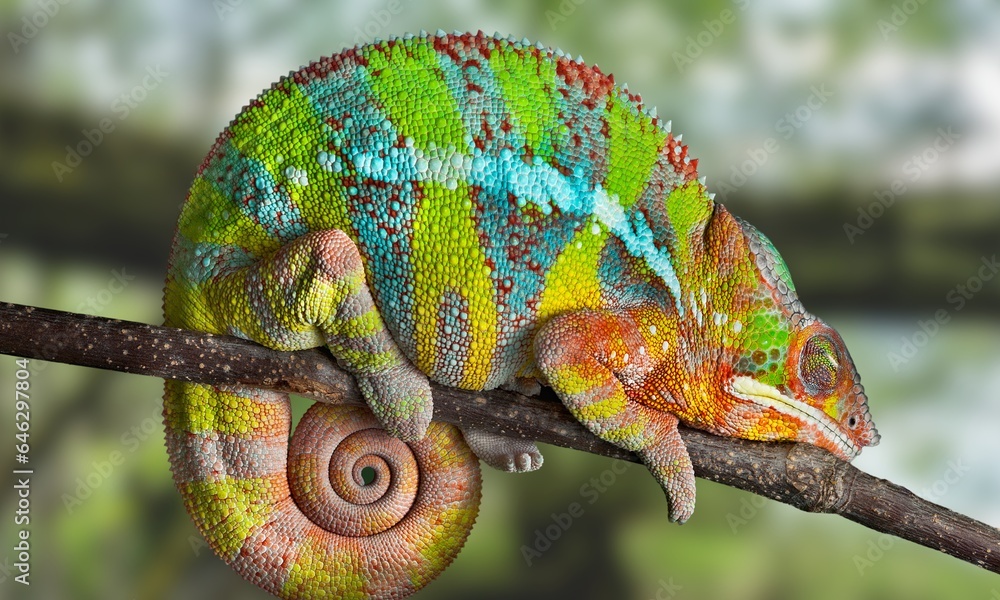 The chameleon is a fascinating and highly specialized reptile known for ...