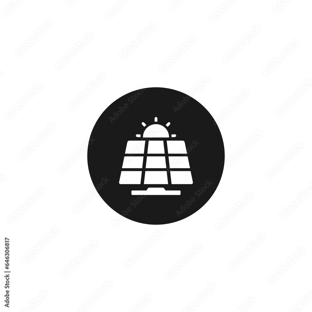 Solar Panels Icon or Solar Panels Icon Vector Isolated in Flat Style ...