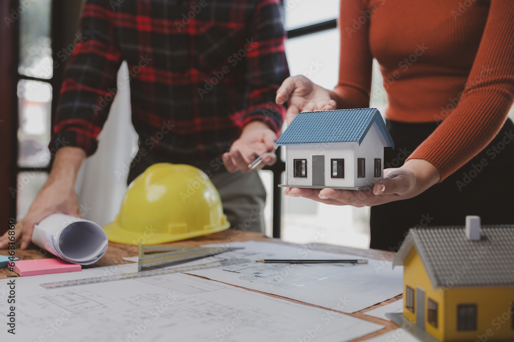 Group architects and engineers build houses and conference buildings ...