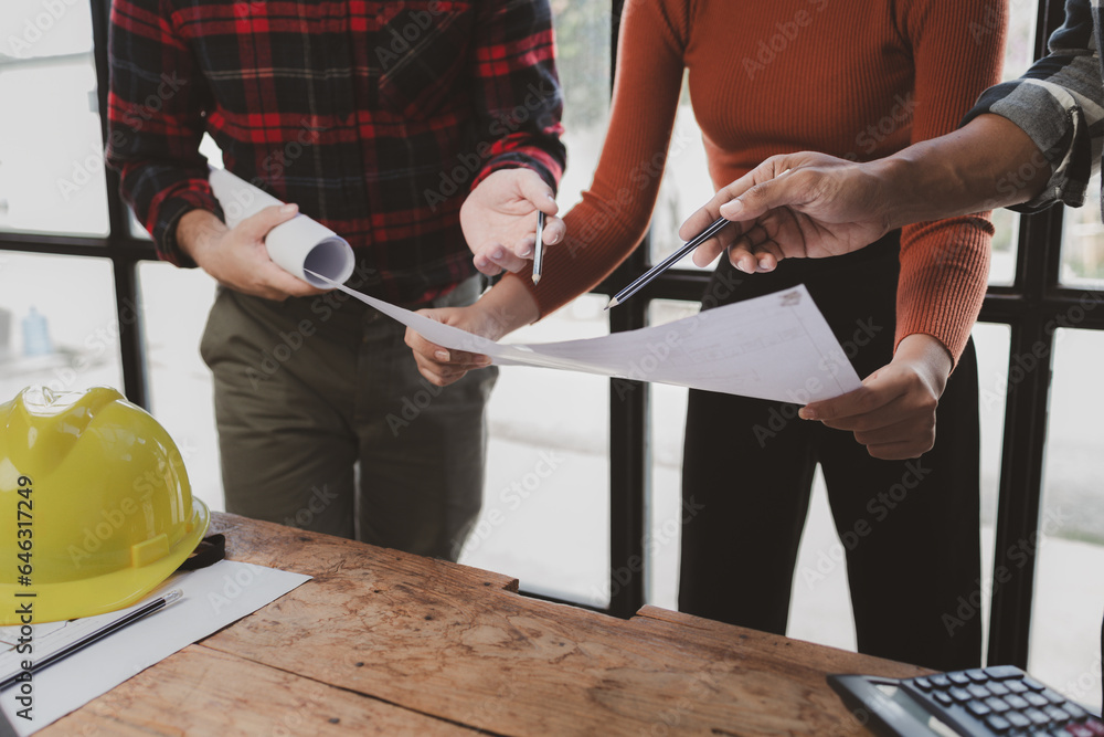 Group architects and engineers build houses and conference buildings ...