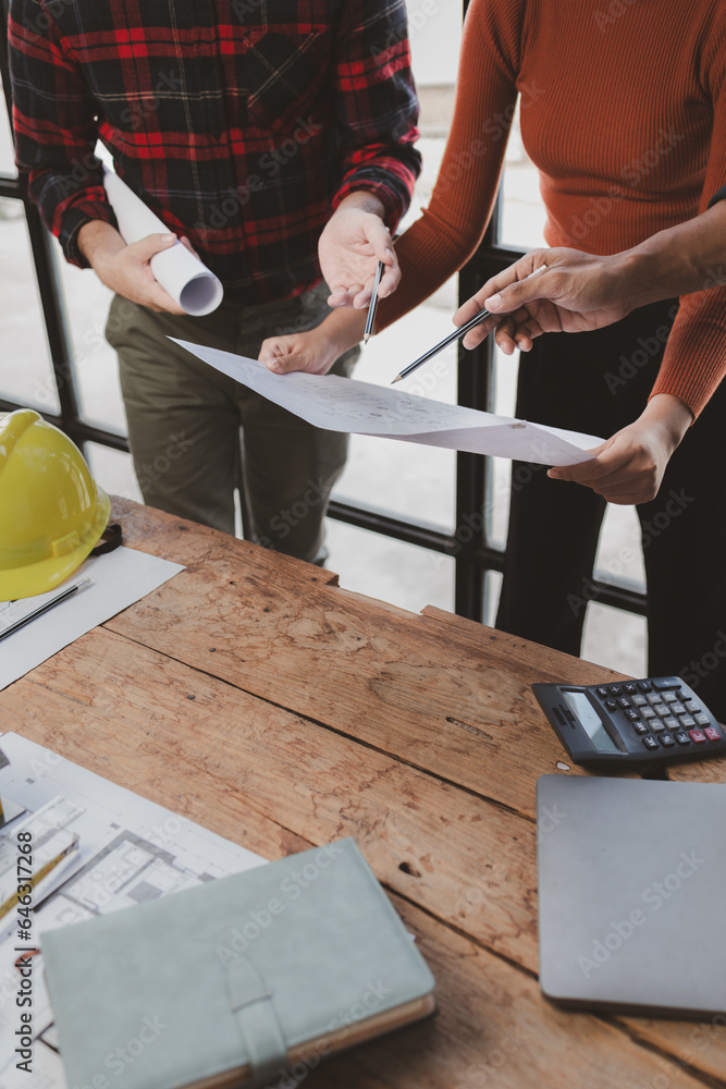 Group architects and engineers build houses and conference buildings ...