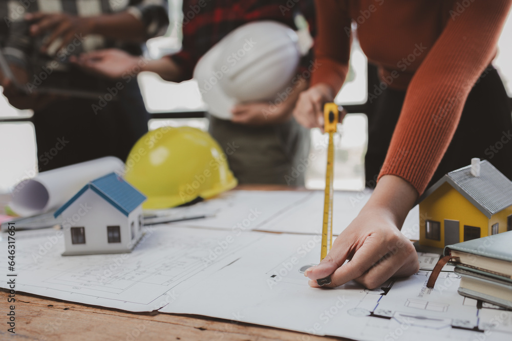 Group architects and engineers build houses and conference buildings ...