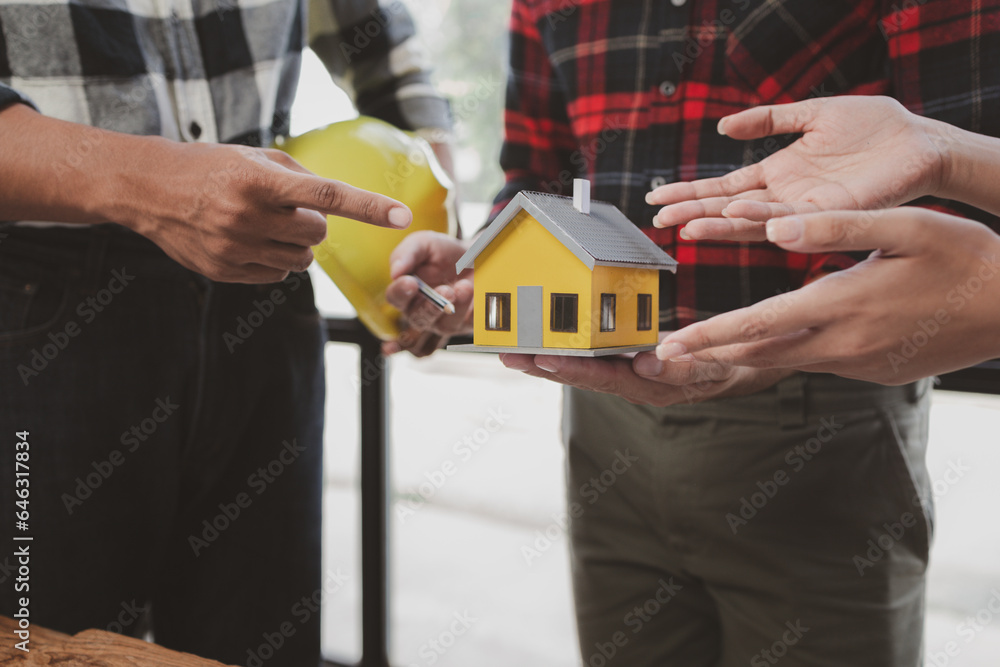 Group architects and engineers build houses and conference buildings ...