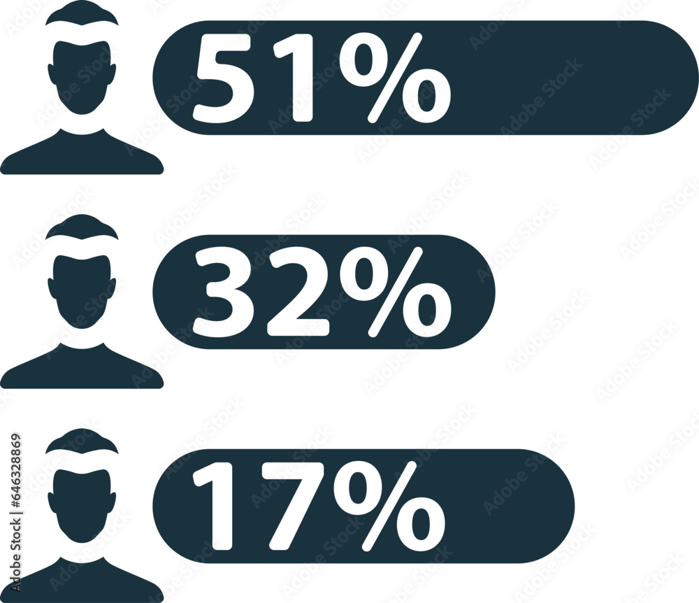 Election result icon. Monochrome simple sign from election collection ...
