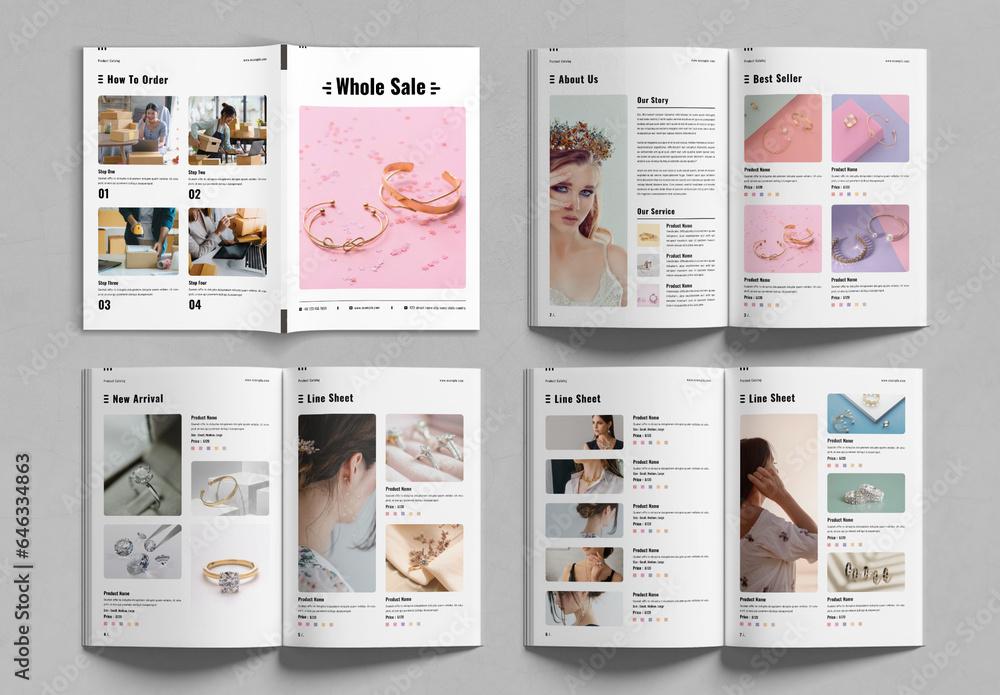 Whole Sale Product Catalog Design Template Stock Template | Adobe Stock