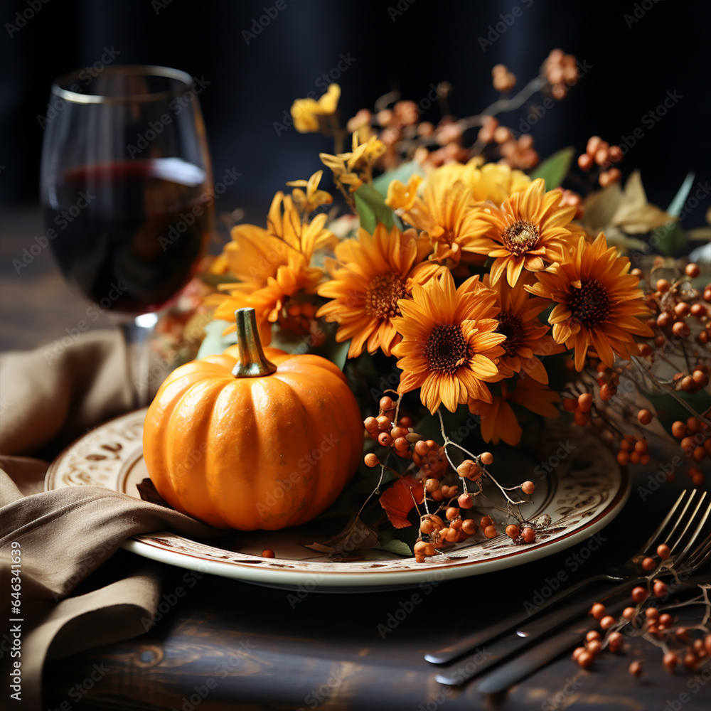 thanksgiving still life Stock Photo | Adobe Stock