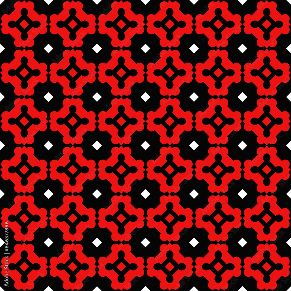 Seamless surface pattern design . Repeated different colors figures ...