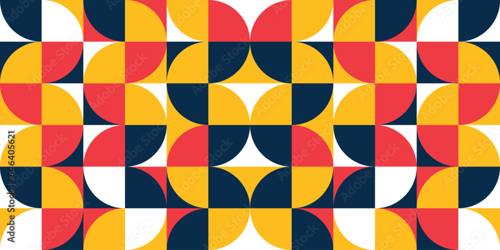 Abstract geometric mosaic pattern design. Geometric pattern vector background. Swiss geometry ...