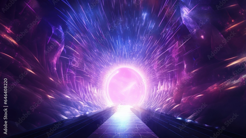 Time warp design and time travel tunnel wallpaper Stock Illustration ...