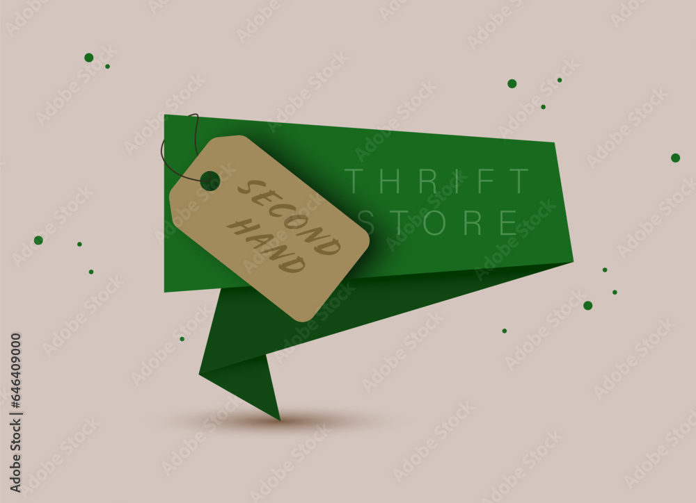 Second hand clothing shop. Circular fashion, eco friendly sustainable ...