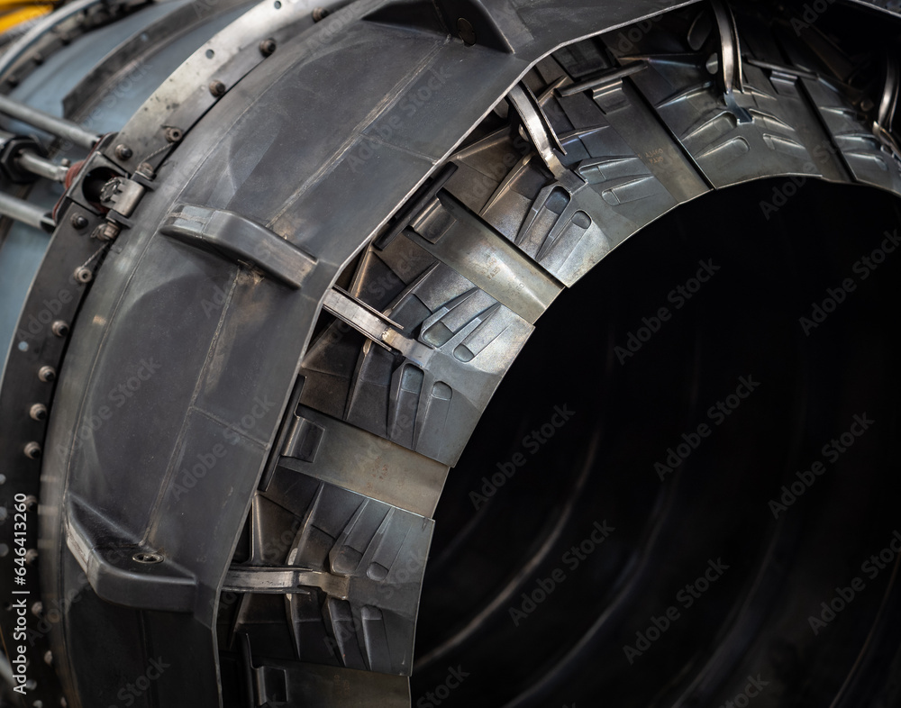 Mechanism of the jet engine Stock Photo | Adobe Stock
