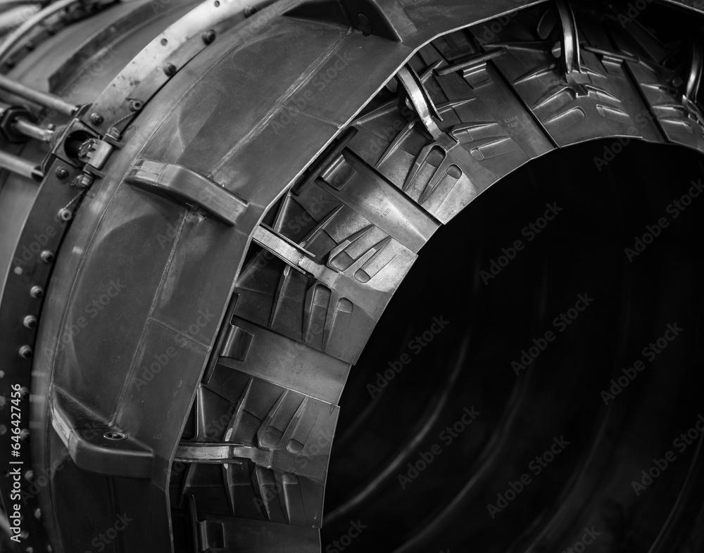 Mechanism of the jet engine Stock Photo | Adobe Stock