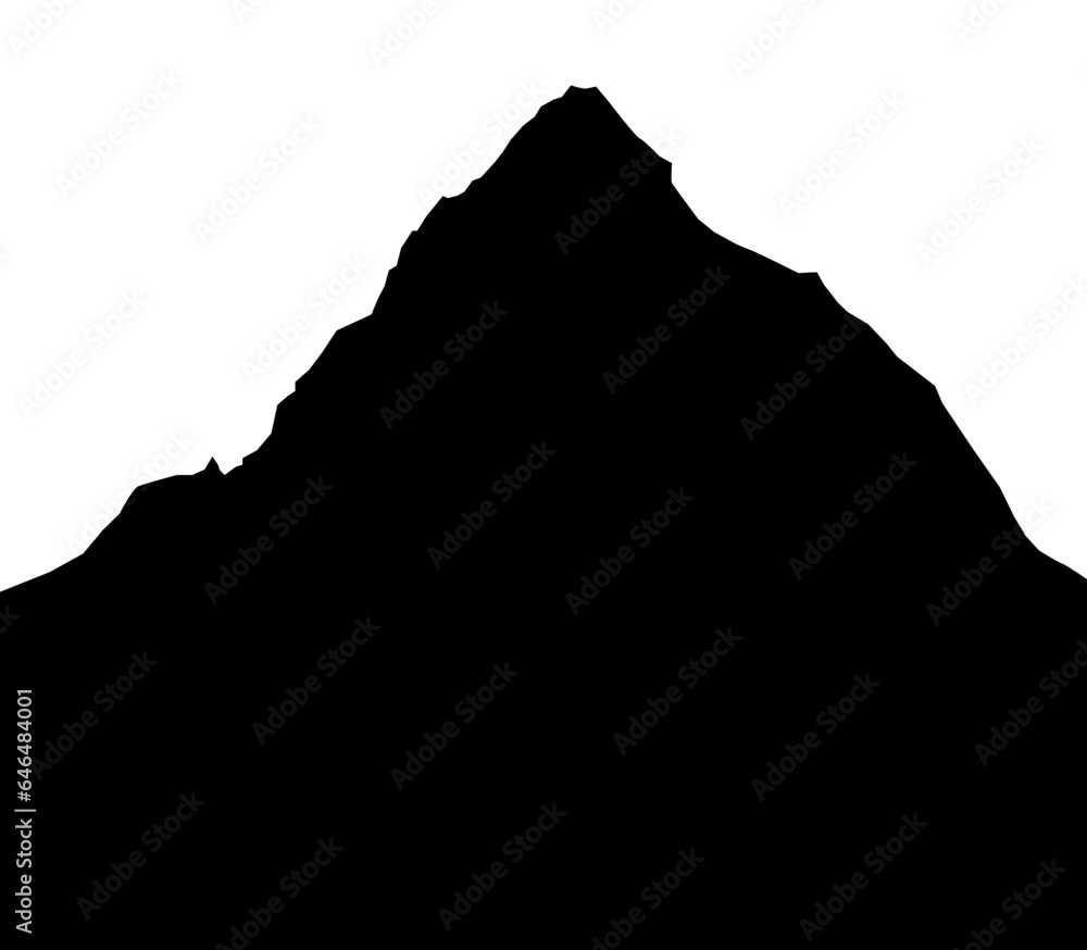 K2 mountain silhouette Stock Vector | Adobe Stock