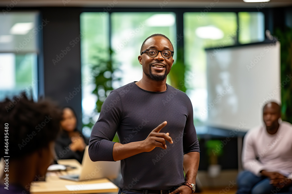 Dynamic African American Speaker Engages Corporate Audience with ...
