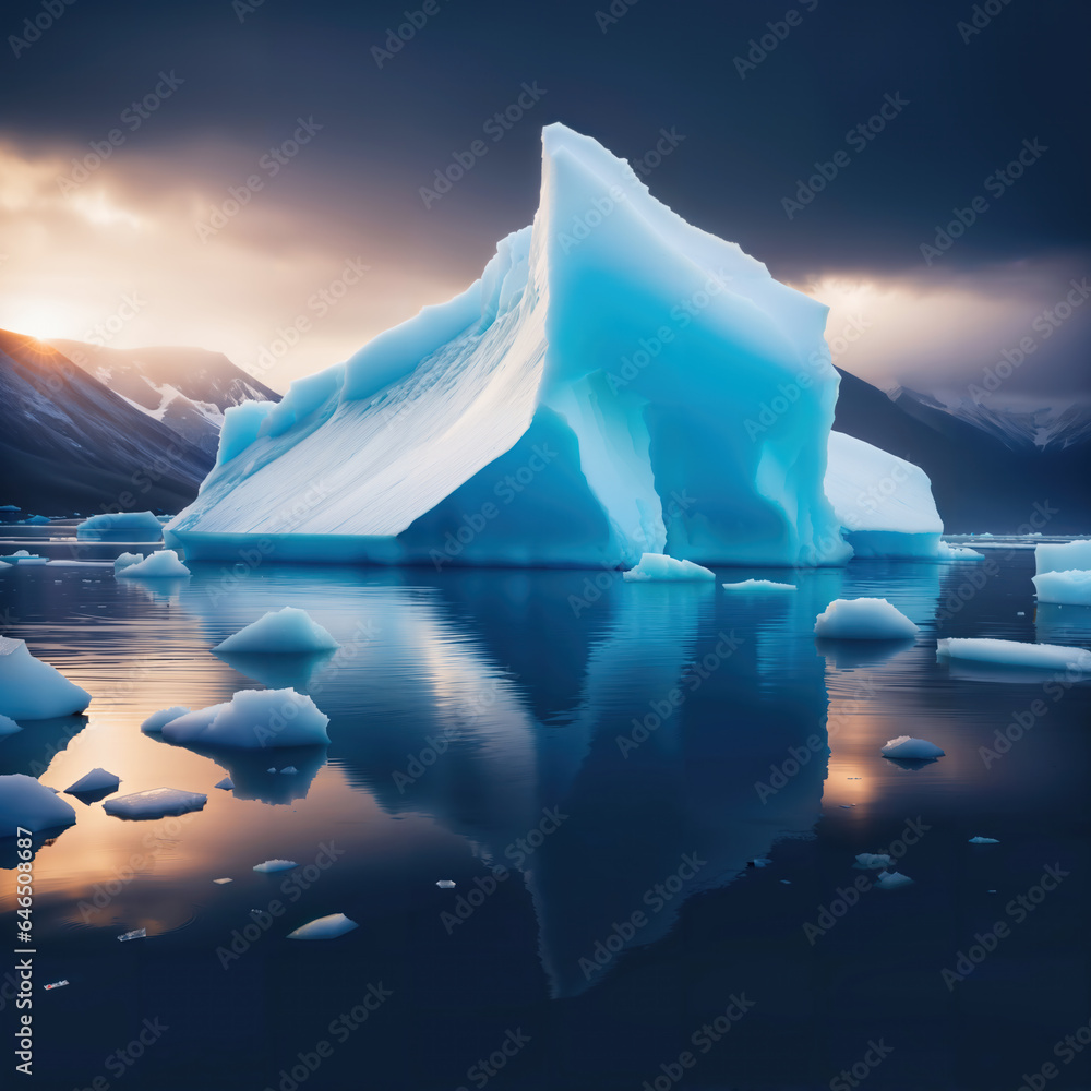 Global warming and sea level rising. Rising temperatures leading to ...