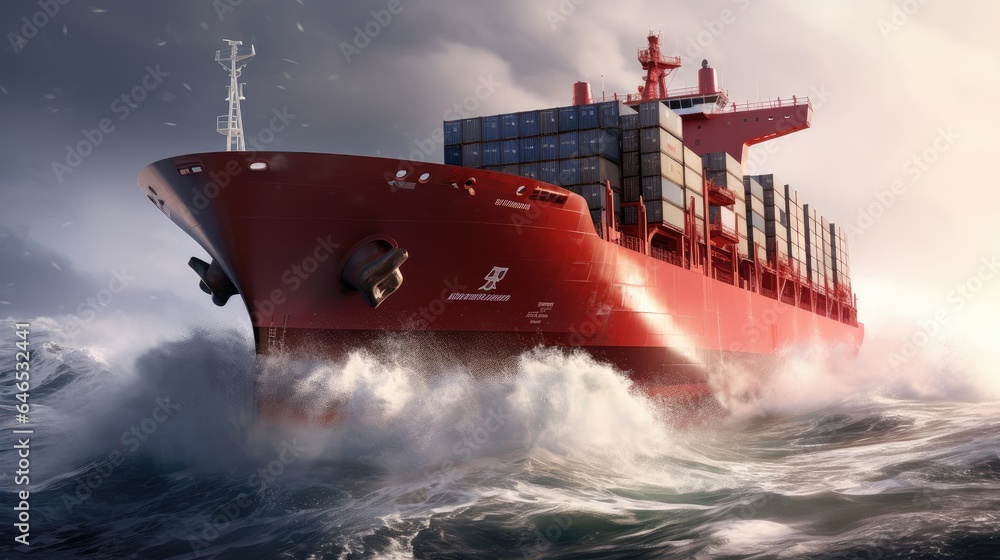 power and resilience of maritime transport featuring massive container ...