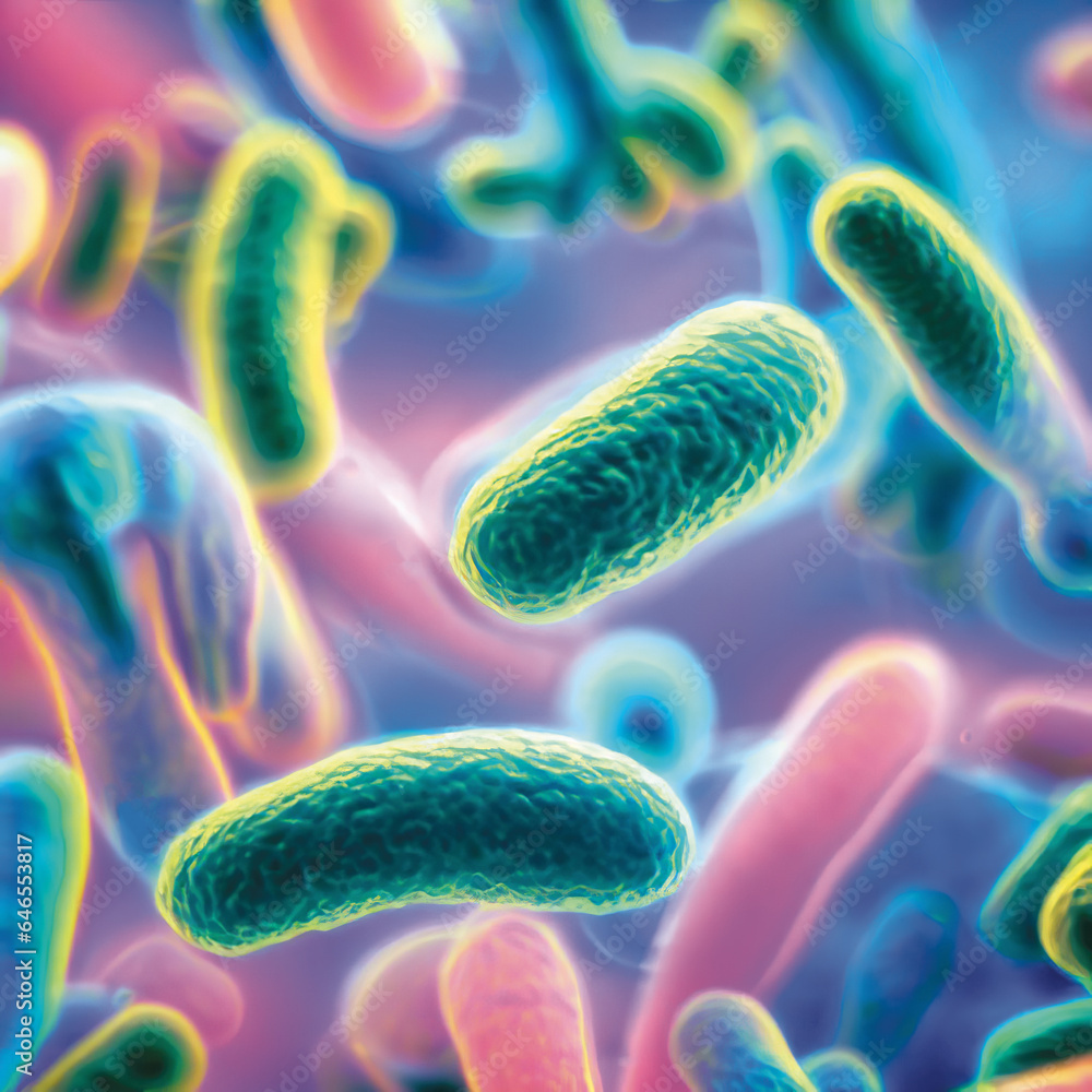 revealing the tiny monster, close up o lethal bacteria Stock ...