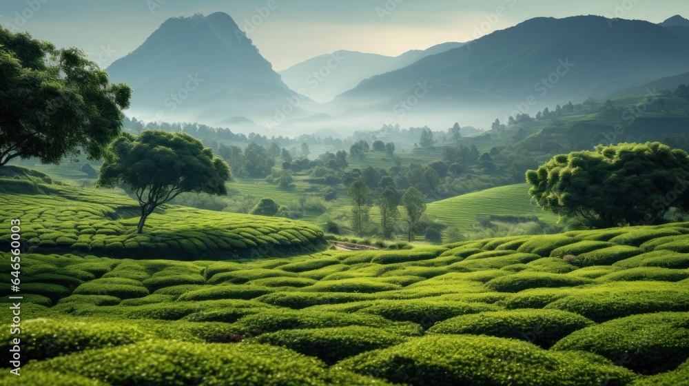 Ancient tea gardens of Yunnan Province, where Pu-erh tea trees thrive ...