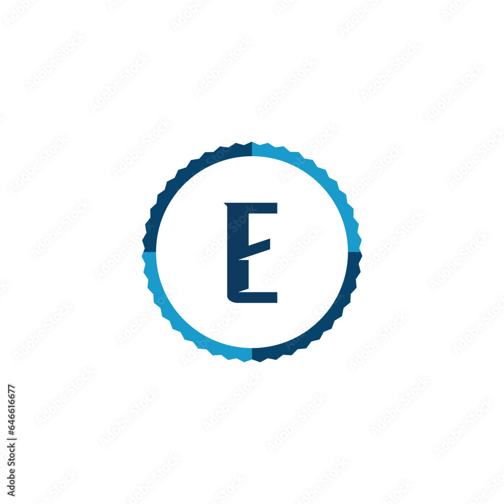 Initial Letter Logo E Template Vector Design Stock Vector | Adobe Stock