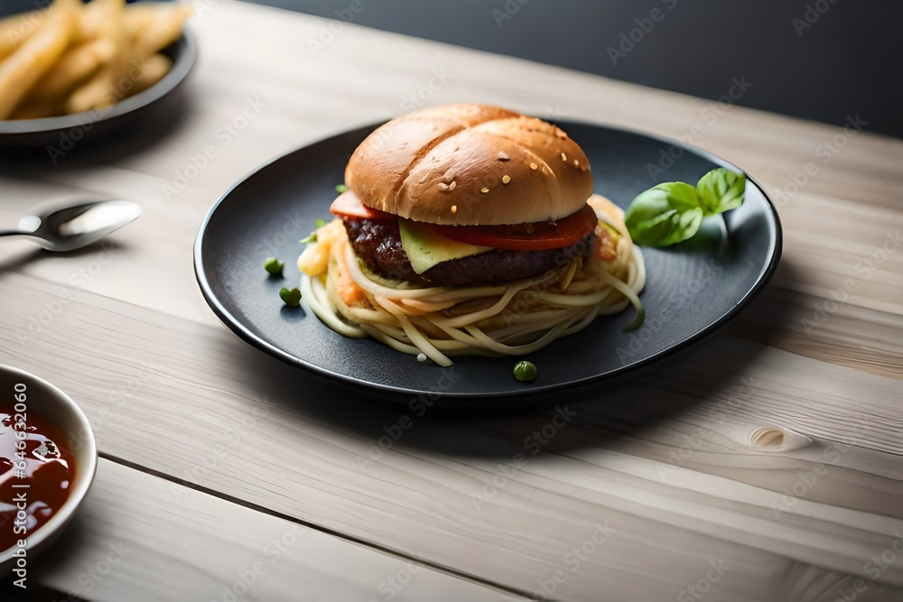 Draft a mockup for a modern-day food menu. Stock Illustration | Adobe Stock