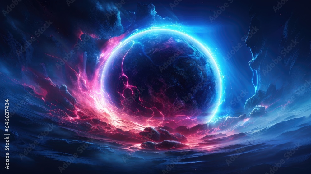 Stars, planets, fantasy landscapes of the future. Futuristic space sci ... Stars, planets, fantasy landscapes of the future. Futuristic space sci ...