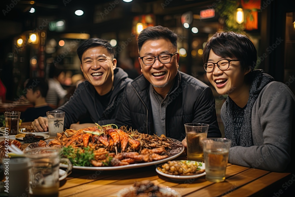 Chinese Family Reunion Dinner: A heartwarming scene of a family ...