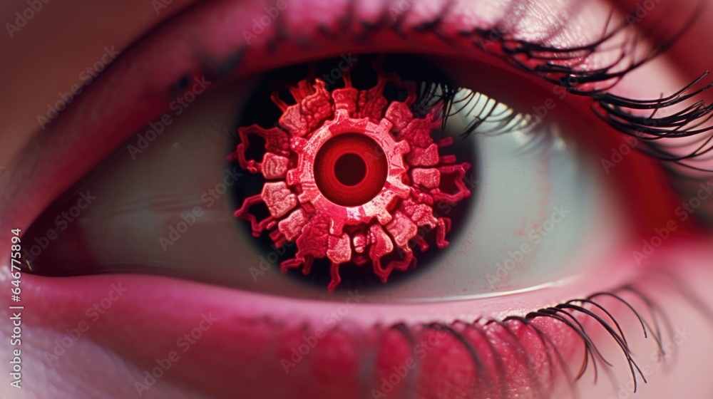 Macro closeup of cybernetic implant eye, Intricate and highly detailed ...